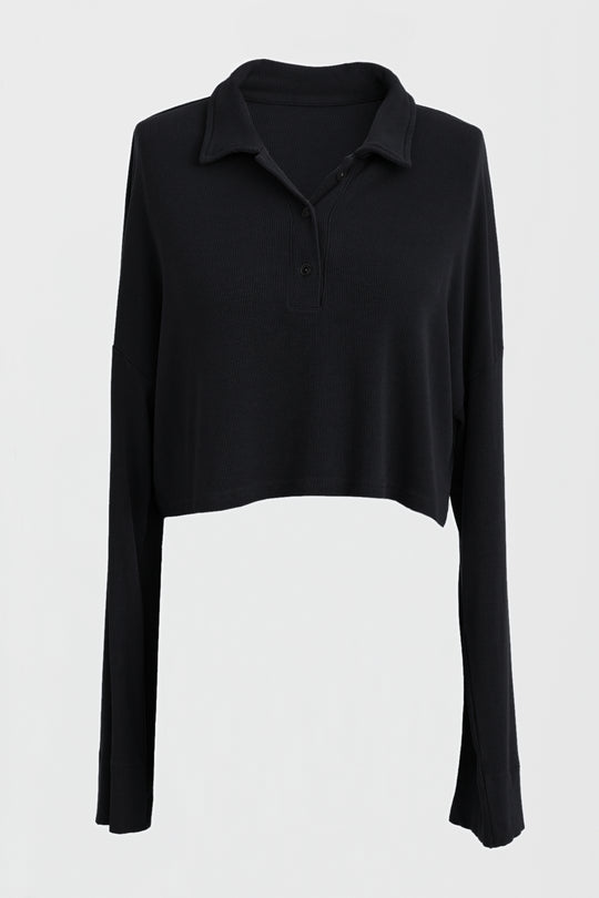 Rory Oversized Crop - Jet – Riot Swim