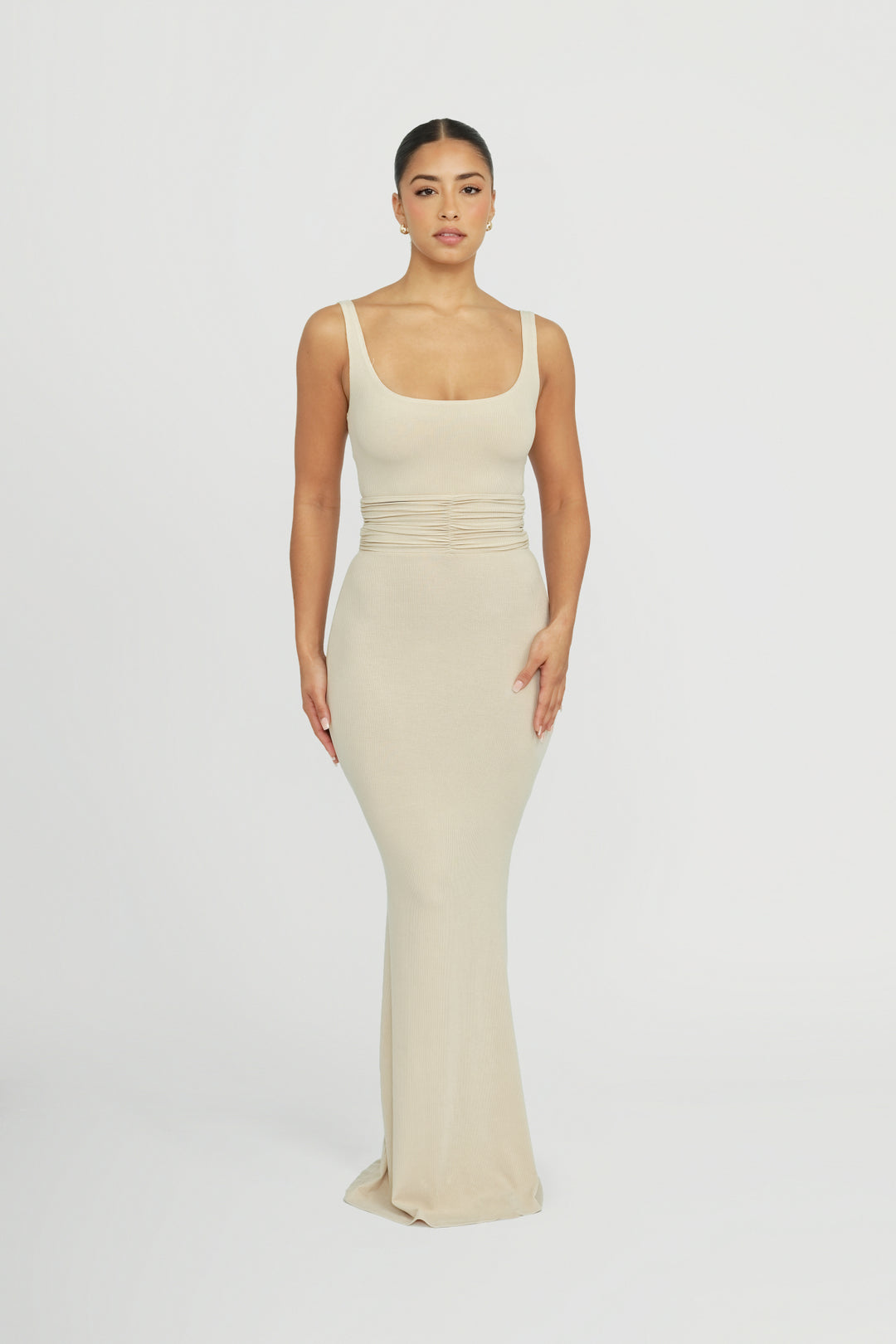 Roxi Maxi Dress - Coconut – Riot Swim