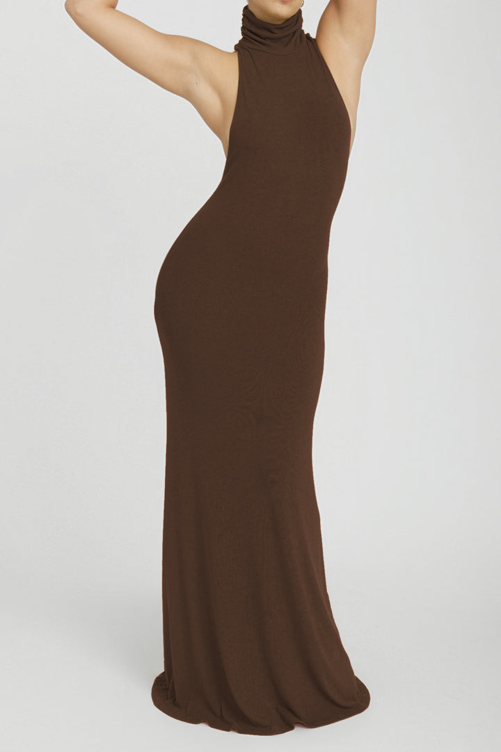 Maeve Maxi Dress - Chocolate – Riot Swim