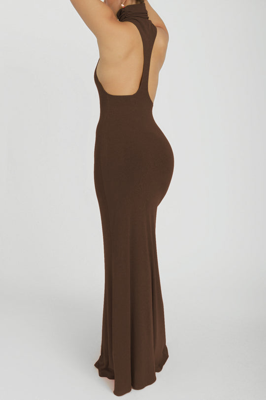Maeve Maxi Dress - Chocolate – Riot Swim