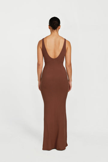 Reily Maxi Dress - Brown – Riot Swim